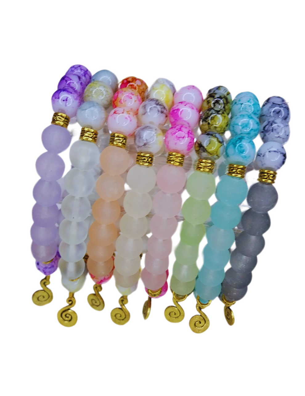 Matte & Marble Bracelet with Shell Charm – Girls (15+Yrs) – Magizhvin ...